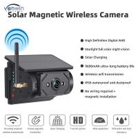 China 7 Inch Wireless IPS Screen Car Monitor Kit with 4 Solar Cameras Support IR Night Vision and Easy Install for sale