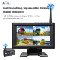 China 7 Inch Wireless IPS Screen Car Monitor Kit with 4 Solar Cameras Support IR Night Vision and Easy Install for sale