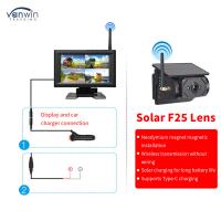 China 7 Inch Wireless IPS Screen Car Monitor Kit with 4 Solar Cameras Support IR Night Vision and Easy Install for sale