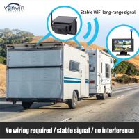 China 7 Inch Wireless IPS Screen Car Monitor Kit with 4 Solar Cameras Support IR Night Vision and Easy Install for sale