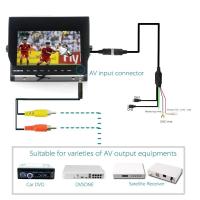 China Truck Back Up Reversing Camera Kit 2.4G Wireless 7 Inches Car Monitor for sale