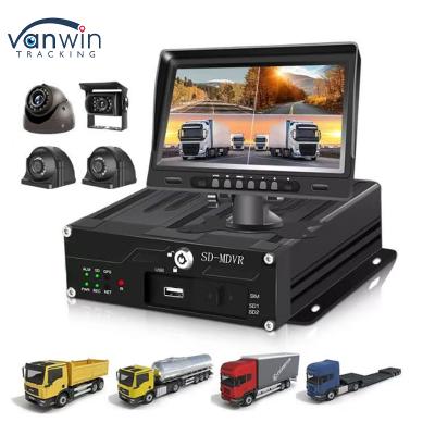 China 4G WiFi GPS Vehicle MDVR Recorder 4 Channel 1080P HD Truck DVR with Night Vision Motion Detection Real-Time Tracking for sale