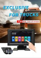China 7 Inch Color Split Screen Car Rear View Camera Security 360 Monitoring DVR Recorder 4 Channels Truck Camera for Bus/Trailer/RVs for sale