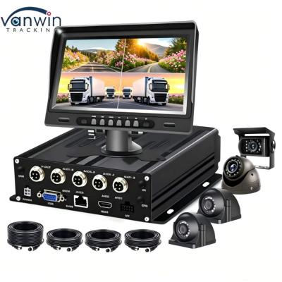 China 1080P 4CH Mobile DVR with 4G SIM WiFi GPS Video Vehicle Truck CCTV Camera  DVR System for sale