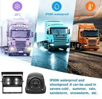 China Professional 4CH 1080P Vehicle Mobile DVR System 4G WiFi GPS with 7 Inch Monitor Waterproof Reverse Camera for Truck Bus Fleet for sale