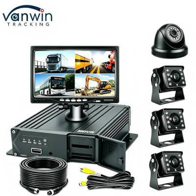 China Customizable 4 Channel 1080P Mobile DVR Recorder | 3G 4G GPS WiFi Bus & Truck Fleet Monitoring System for sale