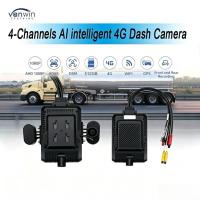 China 4-Channel AI 4G Dash Cam | DMS/ADAS Driver Behavior Detection, Magnetic Cameras for sale