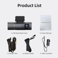 China 4K Advanced Assisted Driving Dashcam GPS ADAS DMS With WIFI Support For Parking Monitoring for sale