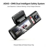 China 4K Advanced Assisted Driving Dashcam GPS ADAS DMS With WIFI Support For Parking Monitoring for sale