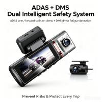 China 3 Channel HD DVR Dash Cam 4G 4K Front 1080P Cabin Rear GPS Tracking ADAS DMS 24/7 Parking Monitor for Fleet Safety for sale