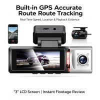 China 3 Channel HD DVR Dash Cam 4G 4K Front 1080P Cabin Rear GPS Tracking ADAS DMS 24/7 Parking Monitor for Fleet Safety for sale