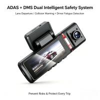 China 3-Channel 4G AI Dash Camera | 4K Front + 1080p Cabin & Rear | GPS ADAS DMS 24/7 Parking Monitor for Fleet Safety for sale