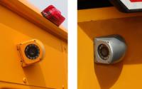 China Yellow Metal Waterproof CCTV Surveillance Camera CCD 700TVL Side View For Bus / Truck for sale