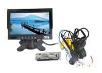 China Quad car tft lcd monitor 7 inches Screen with 4 Video Cameras Inputs for sale