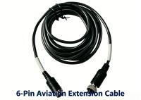 China M12 6-Pin Aviation Extension Cable for Streamax IPC Cameras for sale