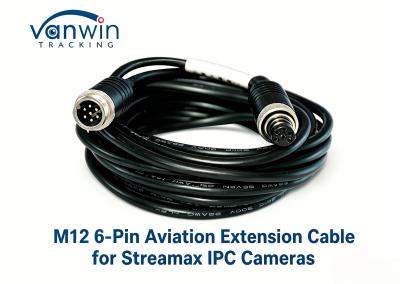 China M12 6-Pin Aviation Extension Cable for Streamax IPC Cameras for sale