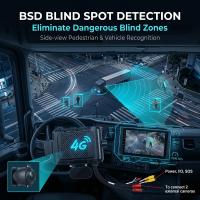 China Smart 4G Dash Recorder with AI Video Telematics GPS WiFi & SOS Panic Button for Fleet Safety for sale