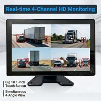 China 10.1 Inch Touch DVR Monitor with 360 AI BSD and LED Alarm Reduces Accidents for Forklifts Trucks Agricultural Vehicles for sale