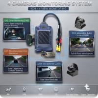 China 4-Channel AI Intelligent 4G Dash Camera, ADAS + DMS + BSD Active Safety,1080P+720P Recording for Taxis for sale