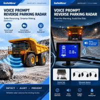 China Mining Truck Reverse Parking Radar System with CAN Bus, Voice Alert and 8 Ultrasonic Sensors for Heavy Duty Vehicles for sale