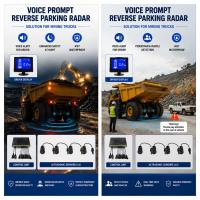 China Mining Truck Reverse Parking Radar System with CAN Bus, Voice Alert and 8 Ultrasonic Sensors for Heavy Duty Vehicles for sale