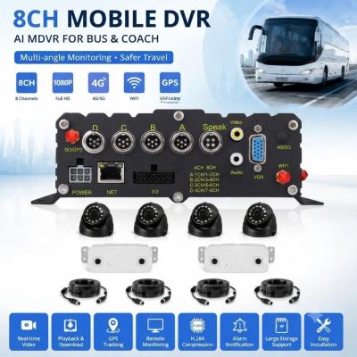 China 4G WIFI Bus Passenger Counting System With Real-Time Counting and 98% Accuracy MDVR for sale