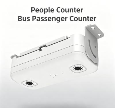 China 3D Binocular People Counter for Buses Dual-Lens Passenger Counting Device Automatic Passenger Counter Sensor with Camera for sale
