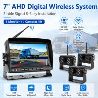 China 7 Inch Wireless Rear View Camera Monitor System for Agricultural Machinery Tractor Combine Harvester Blind Spot Monitoring for sale