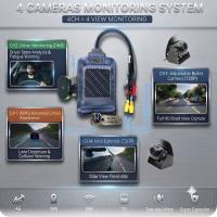 China 4 Channel AI Fleet Dash Cam 1080P ADAS DMS MDVR System with 4G GPS WiFi for Cars Taxis Trucks Buses for sale
