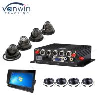 China Mobile DVR Car GPS Tracking SD Card Mobile Black Box Recorder with 4 Channel Support H264 Format and Real Time Monitoring for sale