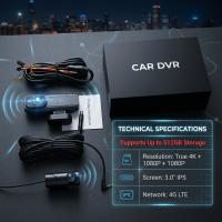 China 3 Channel 4K Dash Cam Front Rear Inside with 4G Remote Monitoring DMS ADAS GPS Fleet Management Vehicle DVR for sale