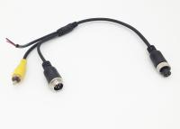 China 4 Pin DVR Accessories Avation Connector To RCA Adapter For Reversing Camera / Monitor for sale