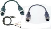China 4 Pin DVR Accessories Avation Connector To RCA Adapter For Reversing Camera / Monitor for sale