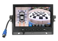 China IPS HD Car Tft Lcd Monitor 7 Inches 360° Around Bird View Cameras System 12~24V for sale