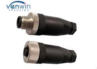 China M12 Connector DVR Accessories 4P Male / Female Industry Waterproof Sensor Plug for sale