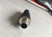 China M12 Connector DVR Accessories 4P Male / Female Industry Waterproof Sensor Plug for sale