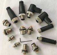 China M12 Connector DVR Accessories 4P Male / Female Industry Waterproof Sensor Plug for sale