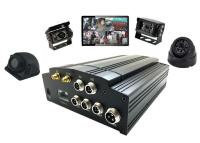 China G-sensor portable vehicle digital video recorder 4ch HDD DVR with CE / FCC for sale