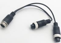 China Copper Wire M12 DVR Accessories Dual 4 Pin Female To Male Connector / Adapter for sale
