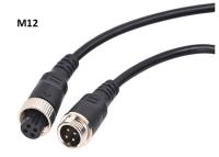 China Truck Trailer Bus 4 Pin PU coiled Rear View Camera Cable / Adapter for sale