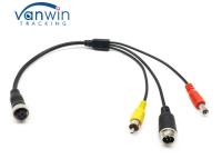 China DVR Accessories, external Microphone Adapter 4 Pin Female Aviation Plug to 4pin male+RCA+DC for sale