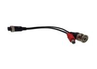 China M12 Female To BNC Male 4 Pin 24cm Camera Cable Connector for sale