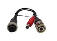 China M12 Female To BNC Male 4 Pin 24cm Camera Cable Connector for sale