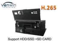 China Fuel Sensor H.265 HDD 4 Channel 1080P RJ45 Port HD Mobile DVR with Motion detection for sale