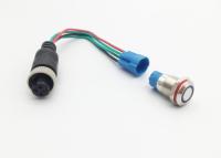 China 12MM 4 Pin Aviation audio control push / switch Button I/O inputs for MDVR system for sale