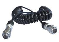 China 5 Pin Connector 2 Channel 4M 6M Trailer Coil Cable for sale