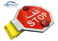 China IP54 3M Reflective 450mm 12W Automatic Stop Arm Sign for sale