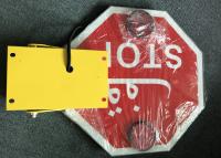 China IP54 3M Reflective 450mm 12W Automatic Stop Arm Sign for sale