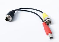 China MDVR 4 Pin Male To BNC Male DC Cable 23cm Length For Car Camera for sale