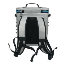 China Light Grey Thermal Soft Cooler Backpack Water Resistant Multipurpose for sale